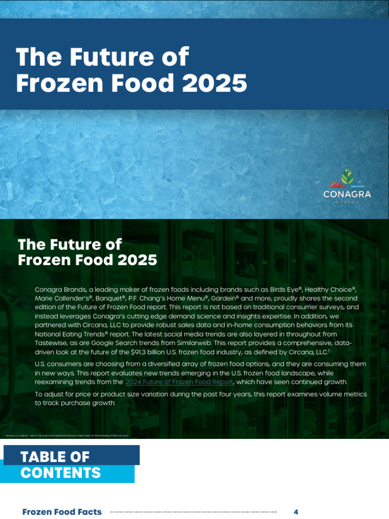 Future of Frozen Report 2025 | PDF | Meal | Desserts