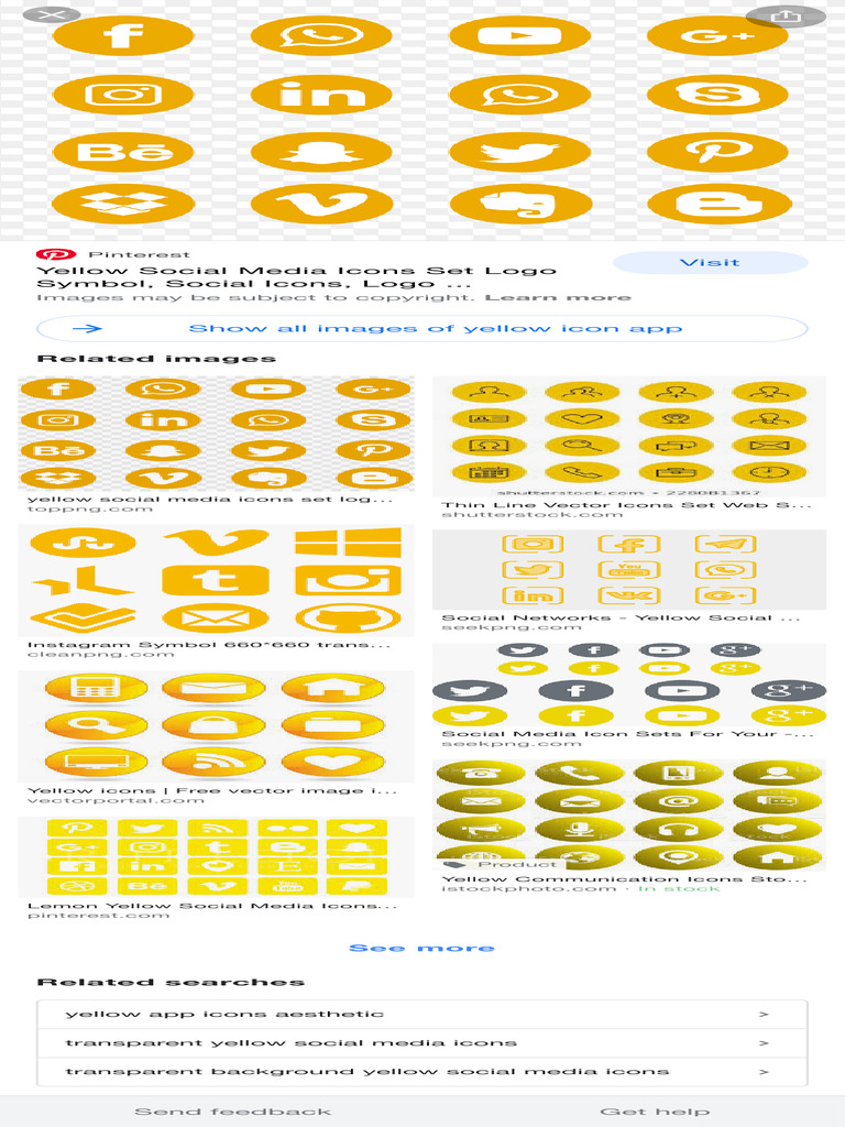 Yellow App Icon Designs Overview | PDF