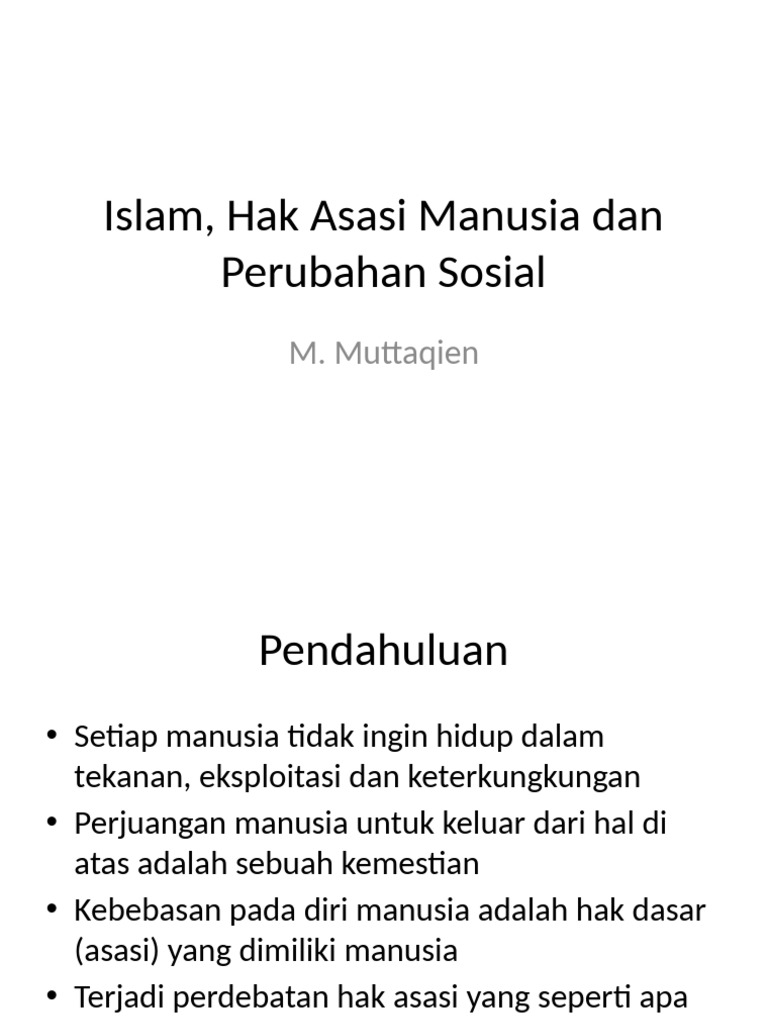 HAM dalam Islam: Konsep dan Implementasi | PDF