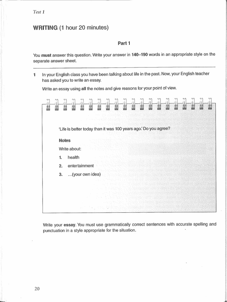 Cambridge English First 1 With Answers 2015 19 | PDF