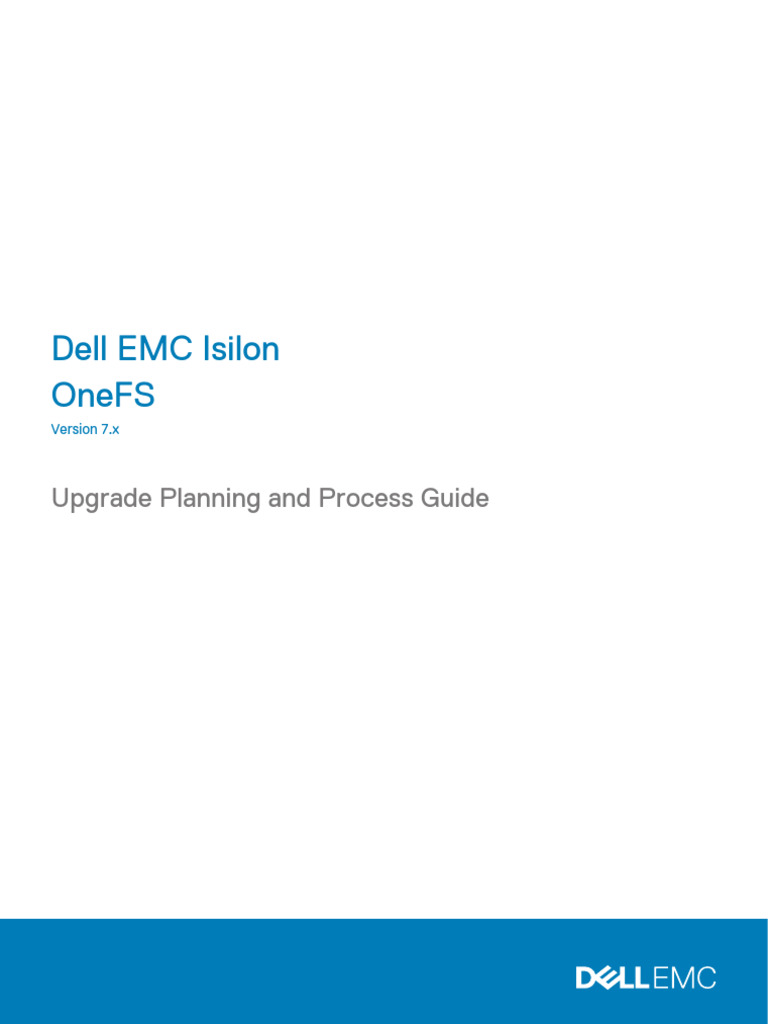 Docu70461 - OneFS 7.x Upgrade Planning and Process Guide | PDF | Command Line Interface ...