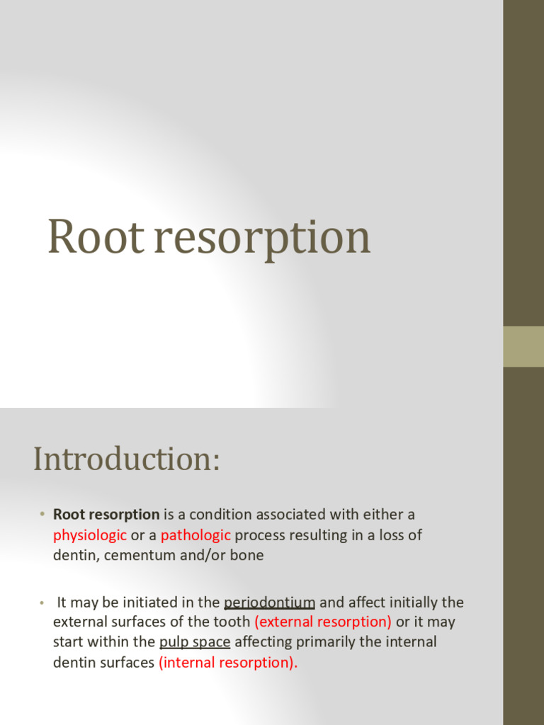Root Resorption | PDF