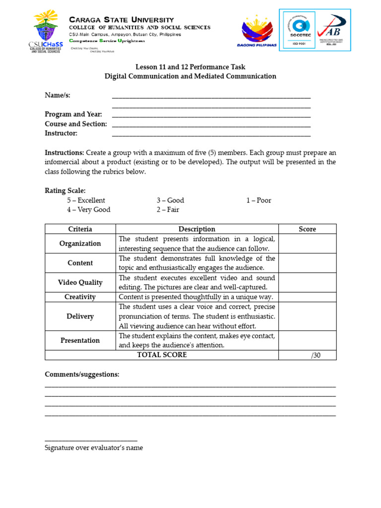 Infocomercial Activity | PDF