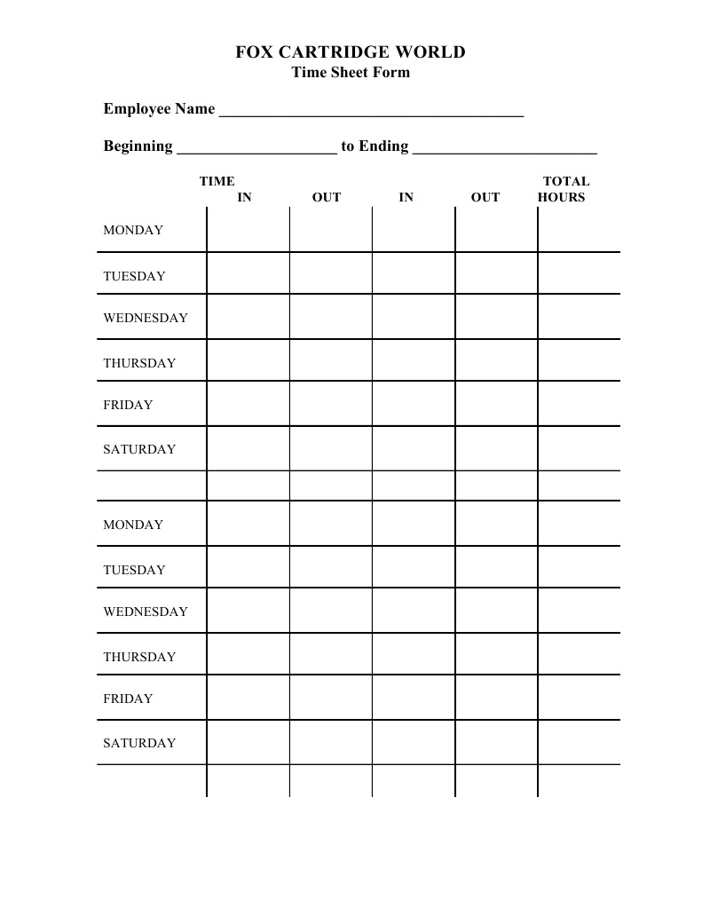 Time Sheets | PDF