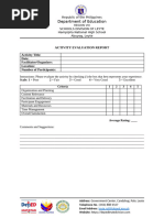 2025 Updated Activity Completion Report Template | PDF