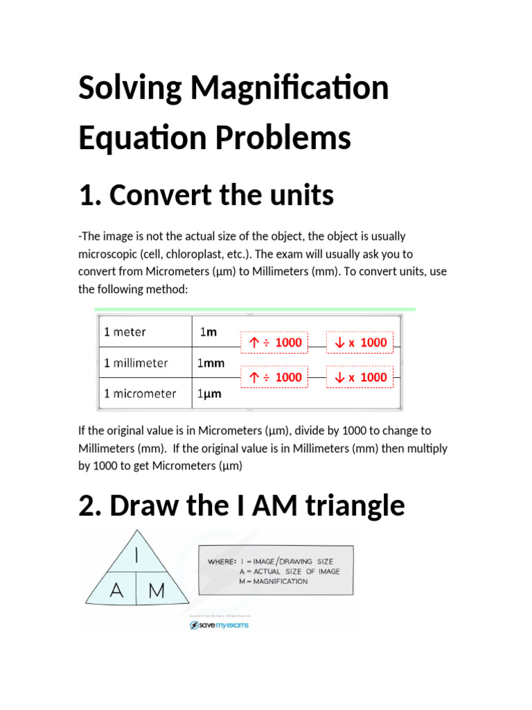 Magnification and Graphing Techniques | PDF | Cartesian Coordinate ...
