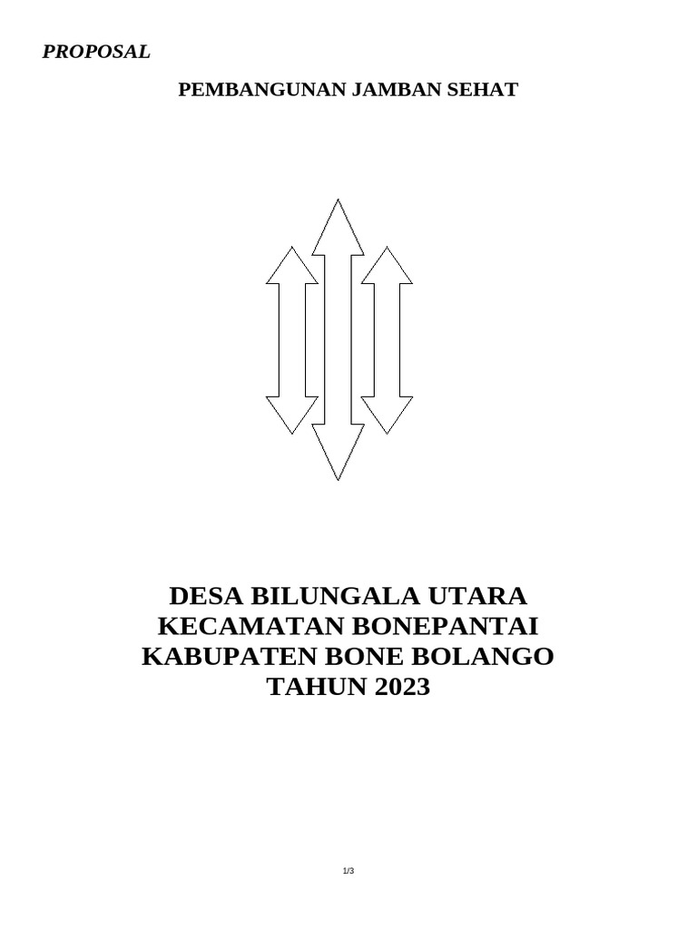 Pembangunan Jamban Sehat Desa Bilungala | PDF