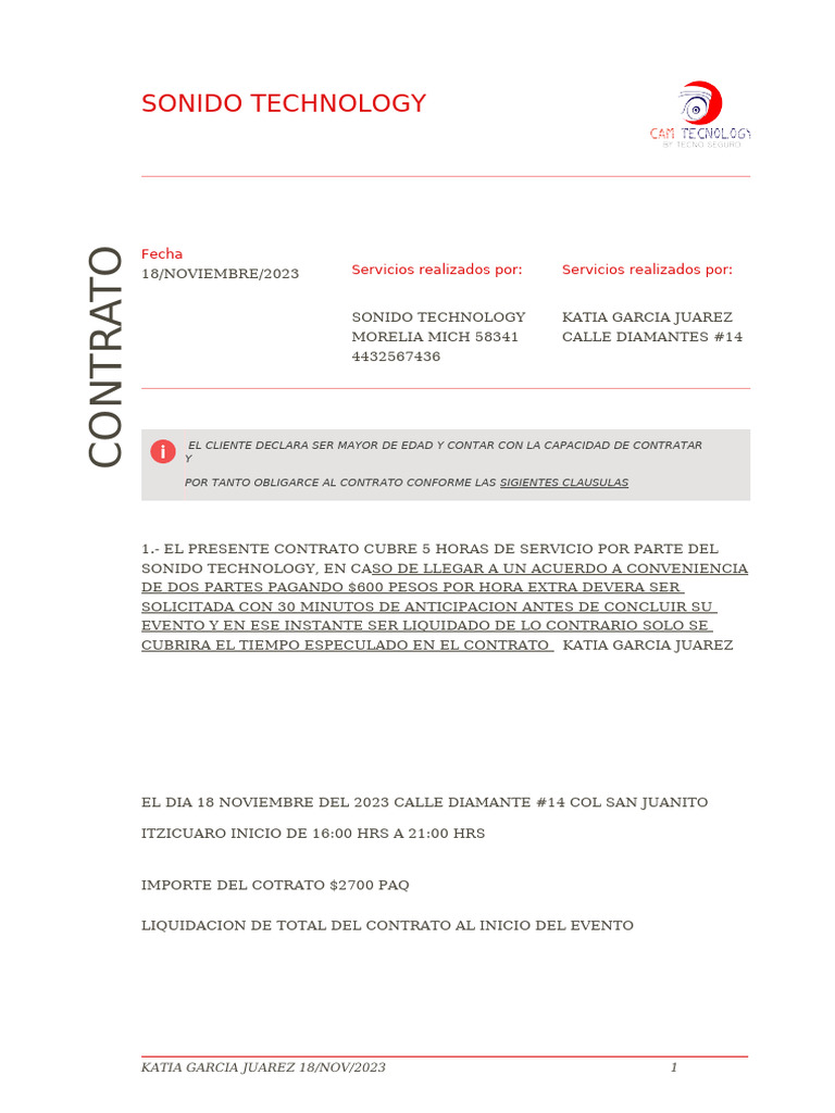 Sonido Technology San Juanito Itzicuaro | PDF