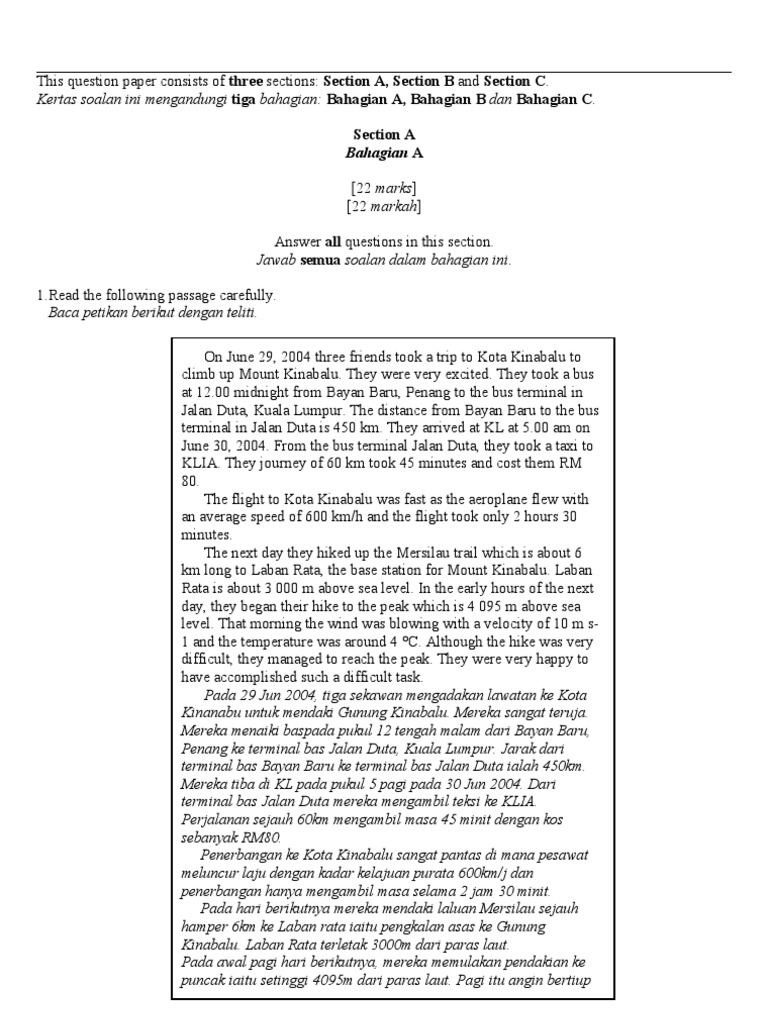 Form 4 Paper 2 | PDF