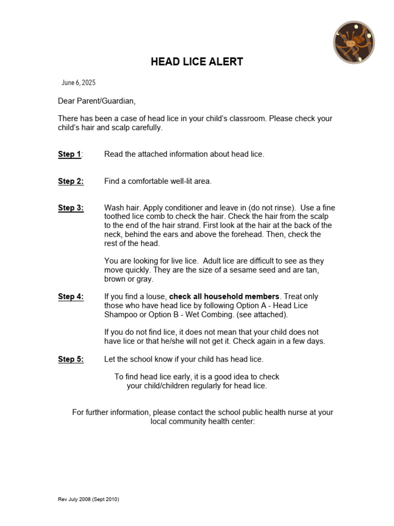 Head Lice Alert | PDF