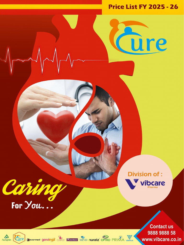 Cure Price List 25-26 - Vibcare Pharma | PDF | Functional Group | Drugs