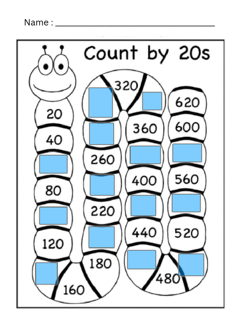 Skip Counting by 20 | PDF