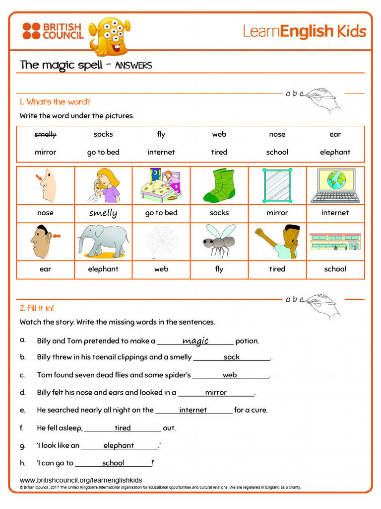 Magic Spell Activity for Kids | PDF