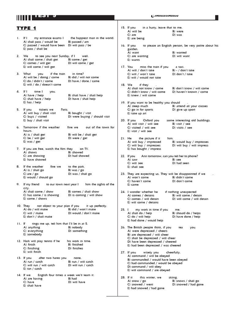 MCQ - Conditionals, Comparatives & Passive Voice | PDF