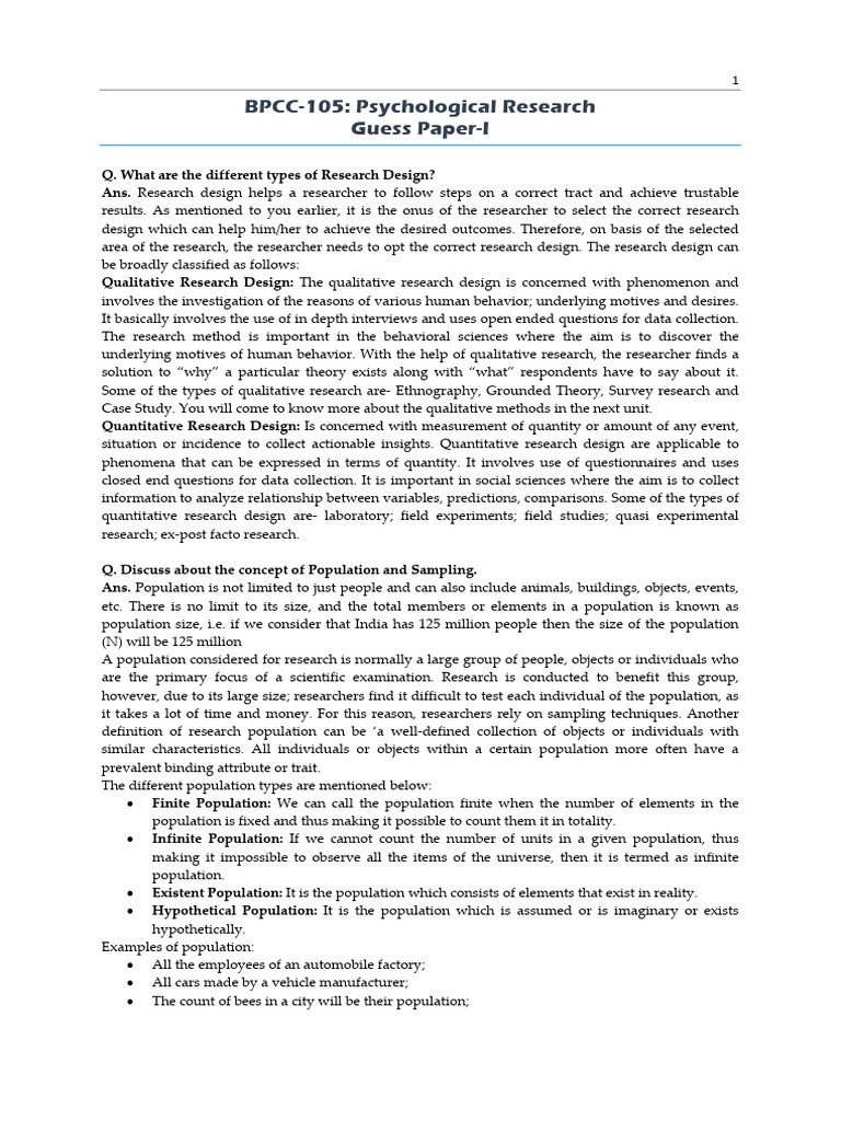 CP BPCC 105 em GP (June 2025 Exam) | PDF | Hypothesis | Experiment