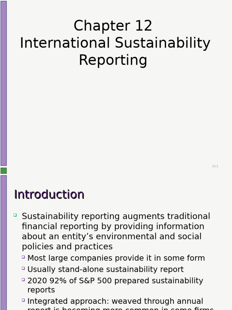 International Sustainability Reporting Guide | PDF | Sustainability ...