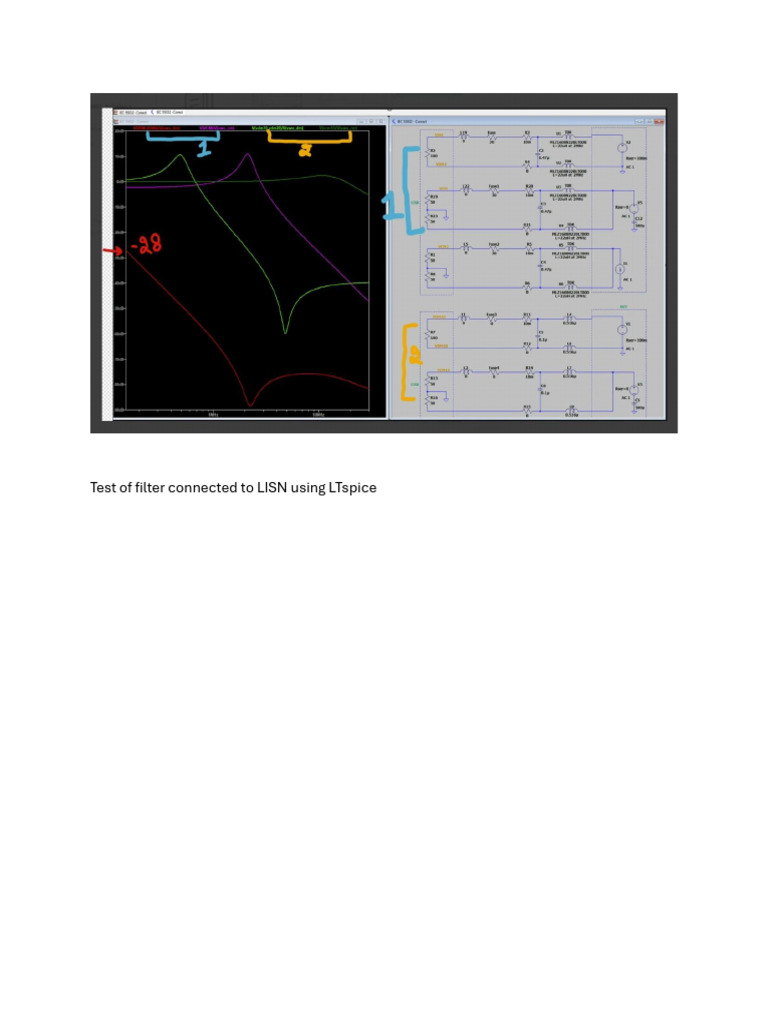 Test of Filter Connected To LISN | PDF
