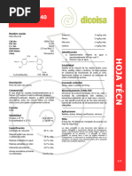 Ficha Técnica del Colorante Rojo 40 | PDF | Dirigir | Alimentos