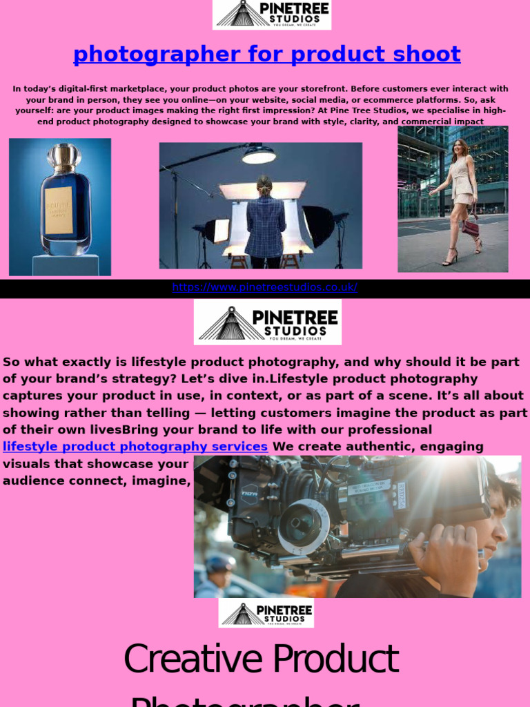 Photographer For Product Shoot | PDF