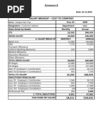 Annual CTC Calculator in Excel Free | PDF | Microsoft Excel | Employment