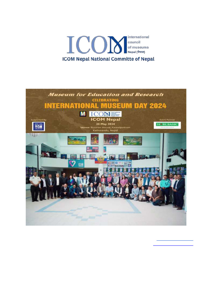 IMD 2024 Event Report - Final 20 May 2024 | PDF | Museum | Nepal