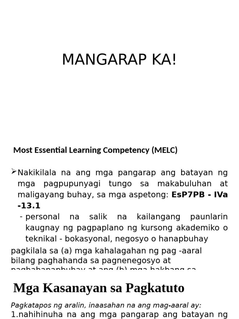 Mangarap Ka | PDF