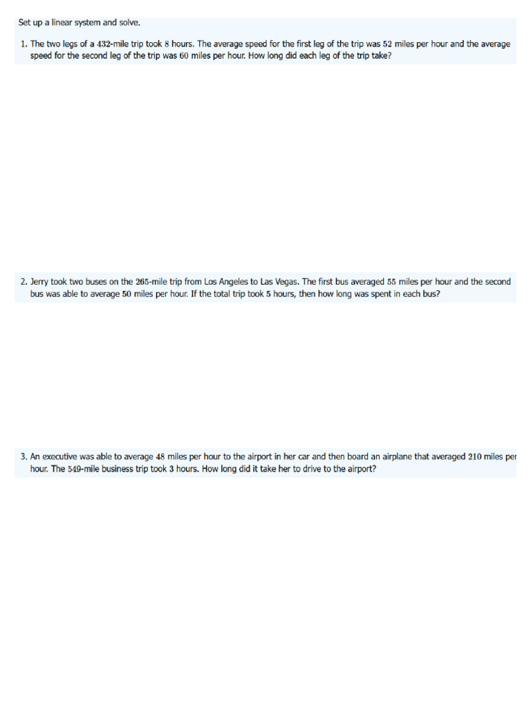 PART 4 - WORD PROBLEMS_ Systems of Linear Equations | PDF