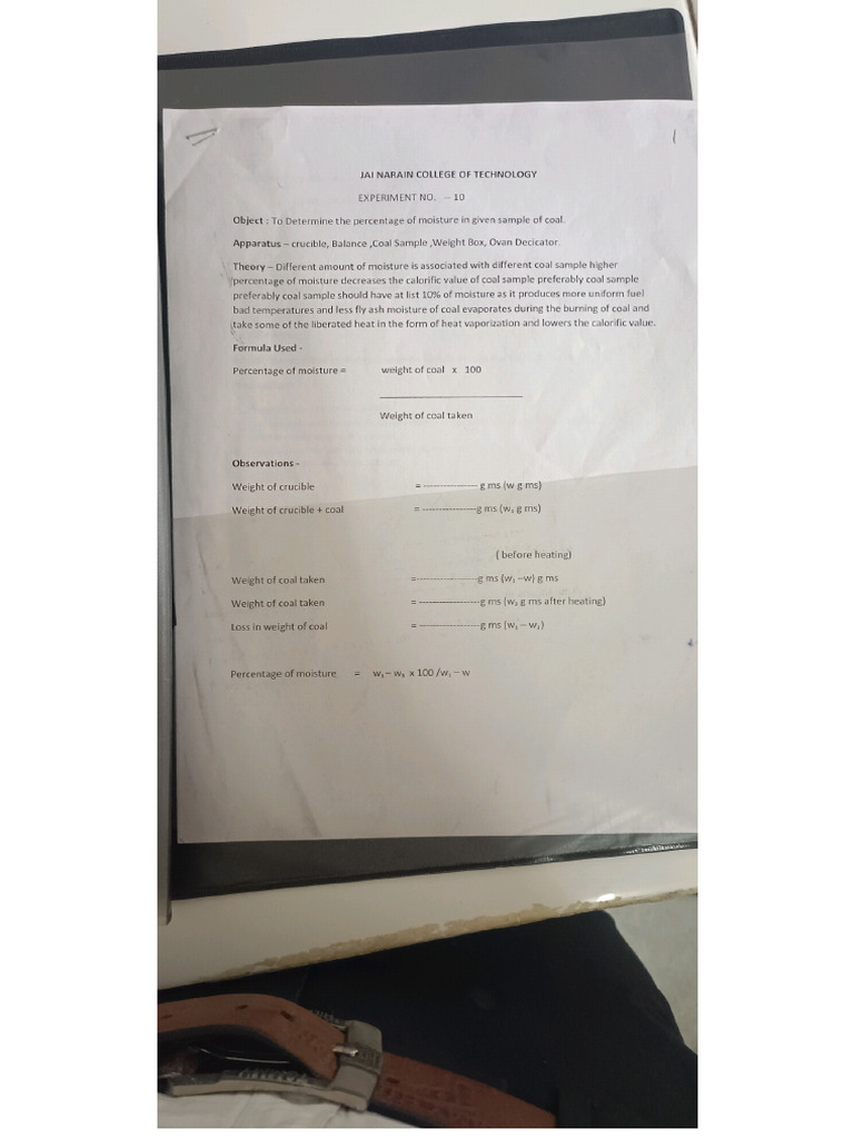 Chem Practical 10 | PDF