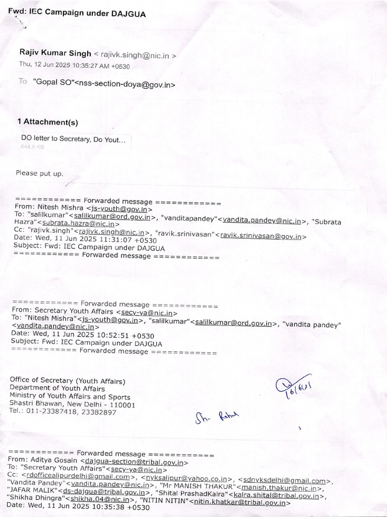 D.O Letter 10.06.2025 | PDF
