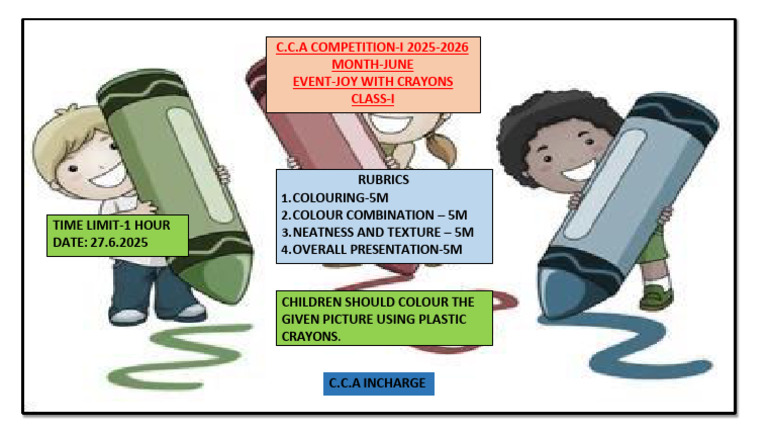 Cca Class-1 Poster Month-June | PDF