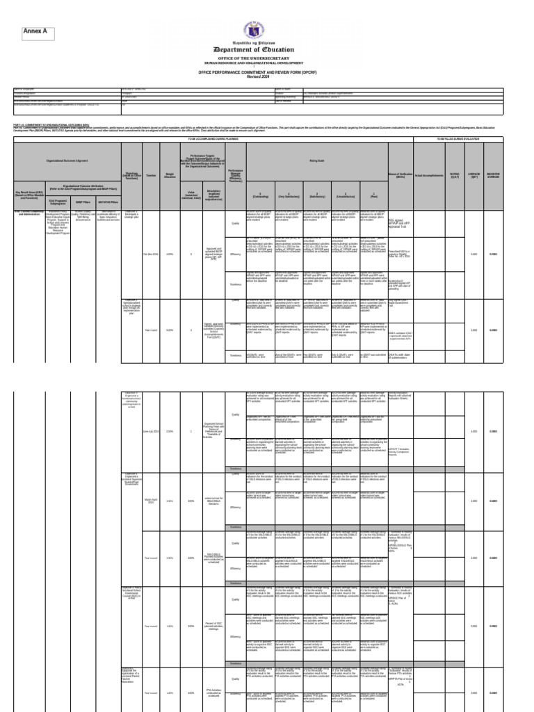 Latest Version OPCRF For SHElem Wo ALS | PDF | Cognition | Learning