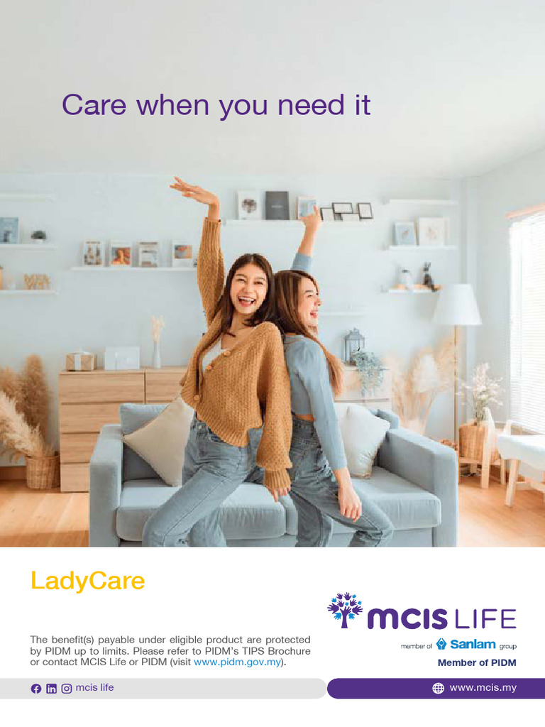 MCIS LadyCare Insurance Overview | PDF | Insurance | Hiv/Aids
