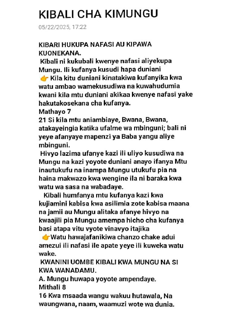 Kitabu Cha Moto ? Uamsho | PDF