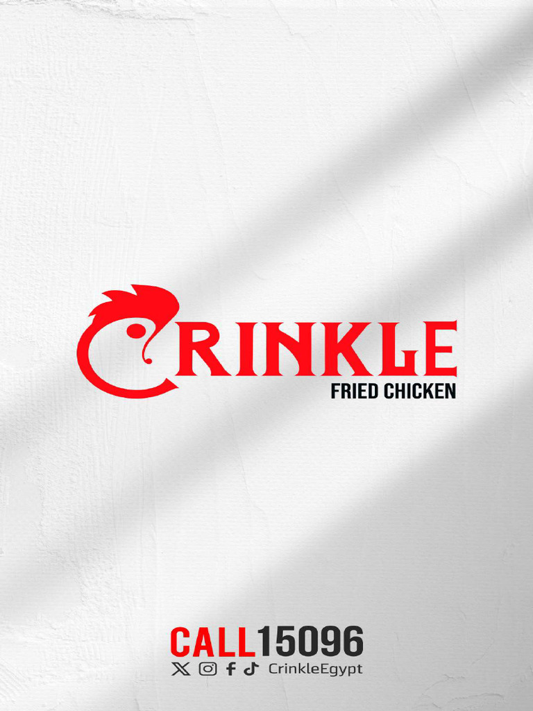 Crinkle Menu Fayoum Social Media | PDF