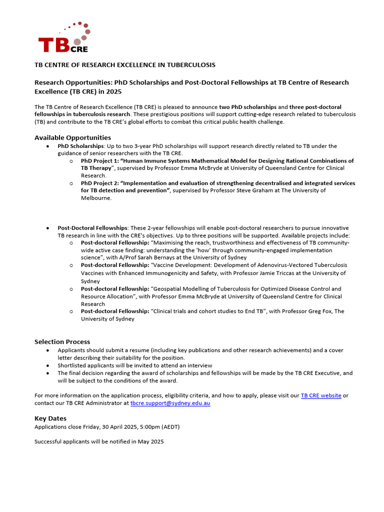 Advert PHD Scholarships and Post-Doctoral Fellowships 20250322 FINAL ...