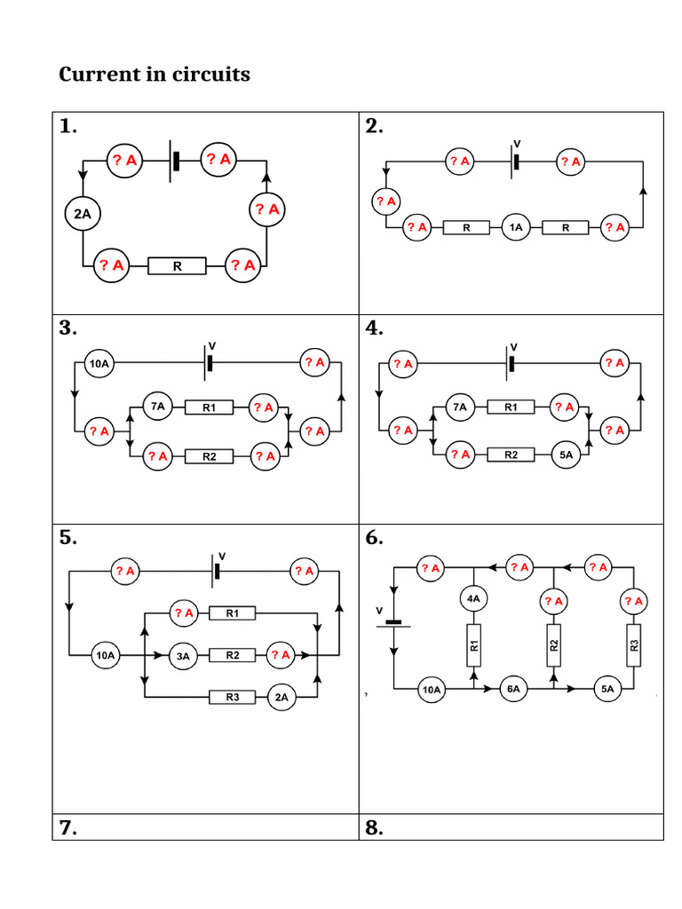 Current in Circuits-Advanced | PDF
