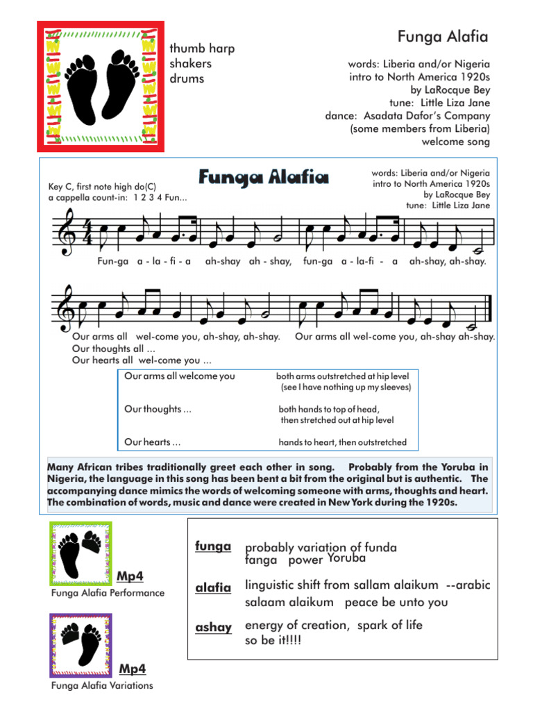 Funga-Alafia (Full Score) | PDF | Dances | Performing Arts