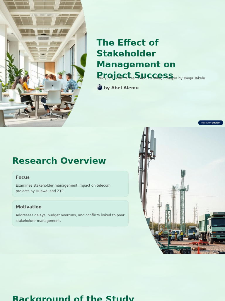 The Effect of Stakeholder Management On Project Success | PDF | Risk | Methodology