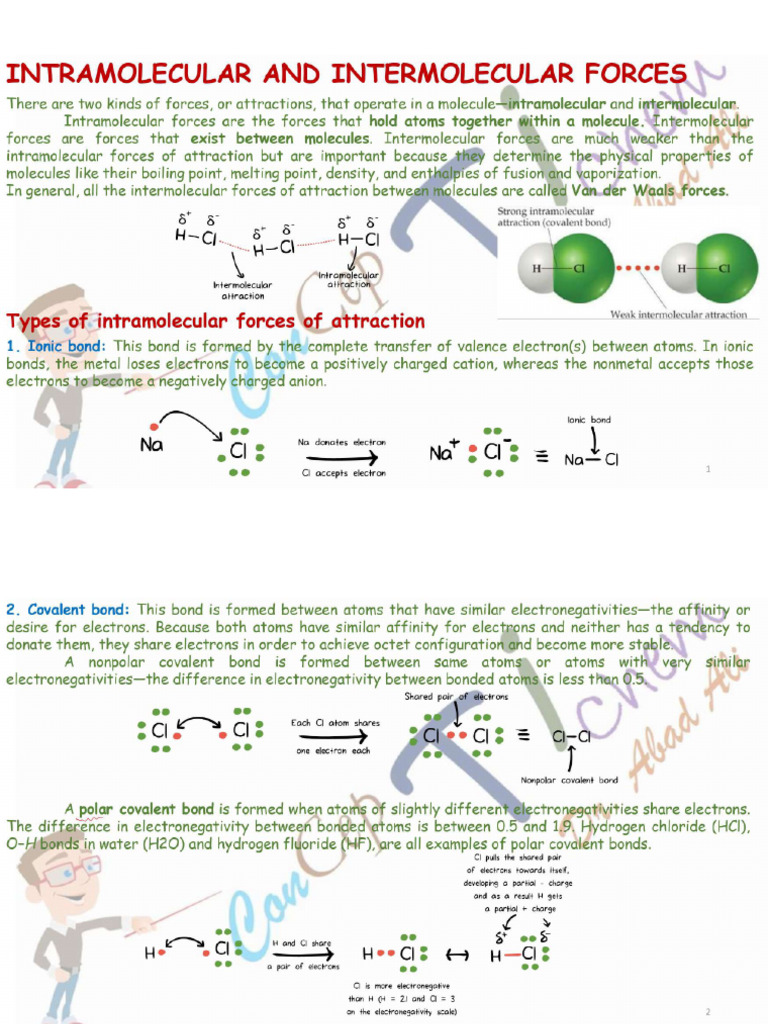 Structure and Bonding Class 6 | PDF