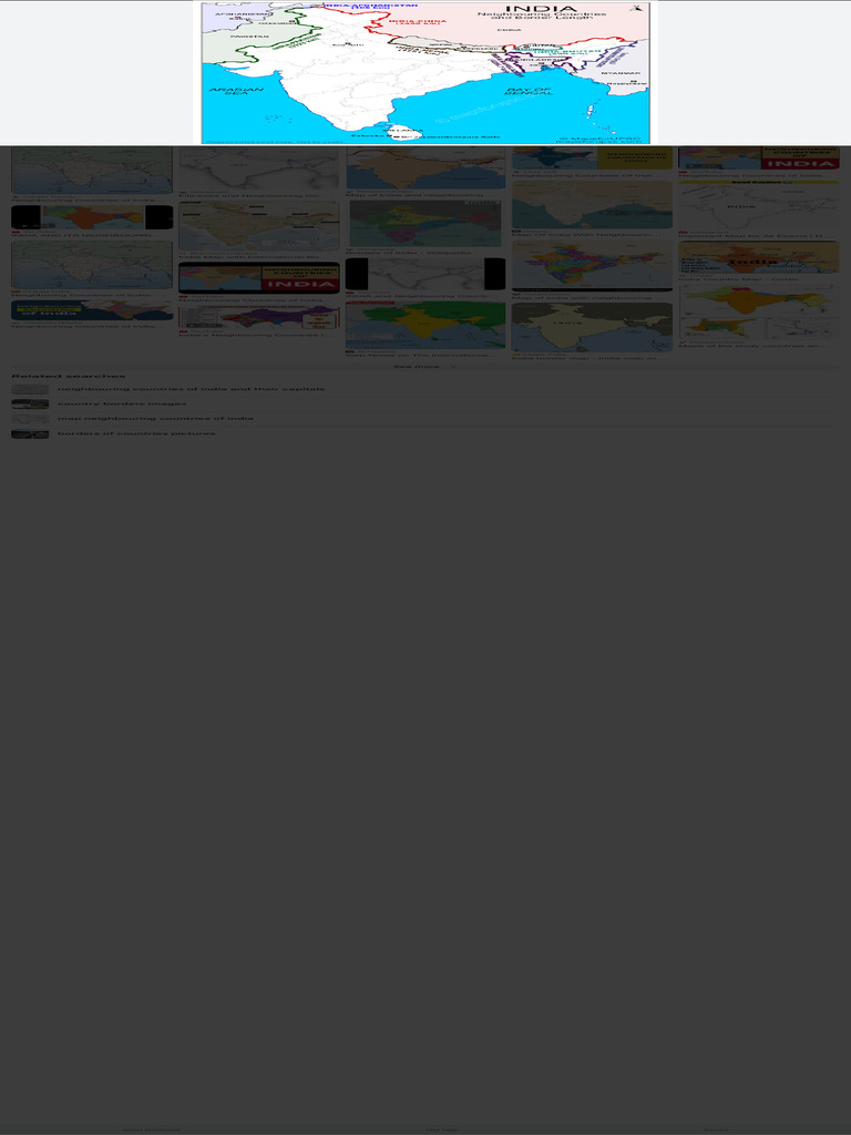 India's Neighbouring Countries Map | PDF | Websites