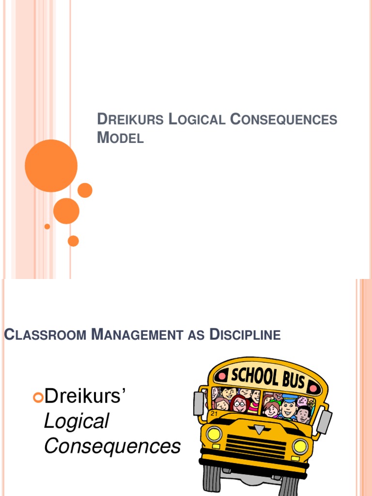 Model (Dreikurs Logical Consequences | Classroom Management ...