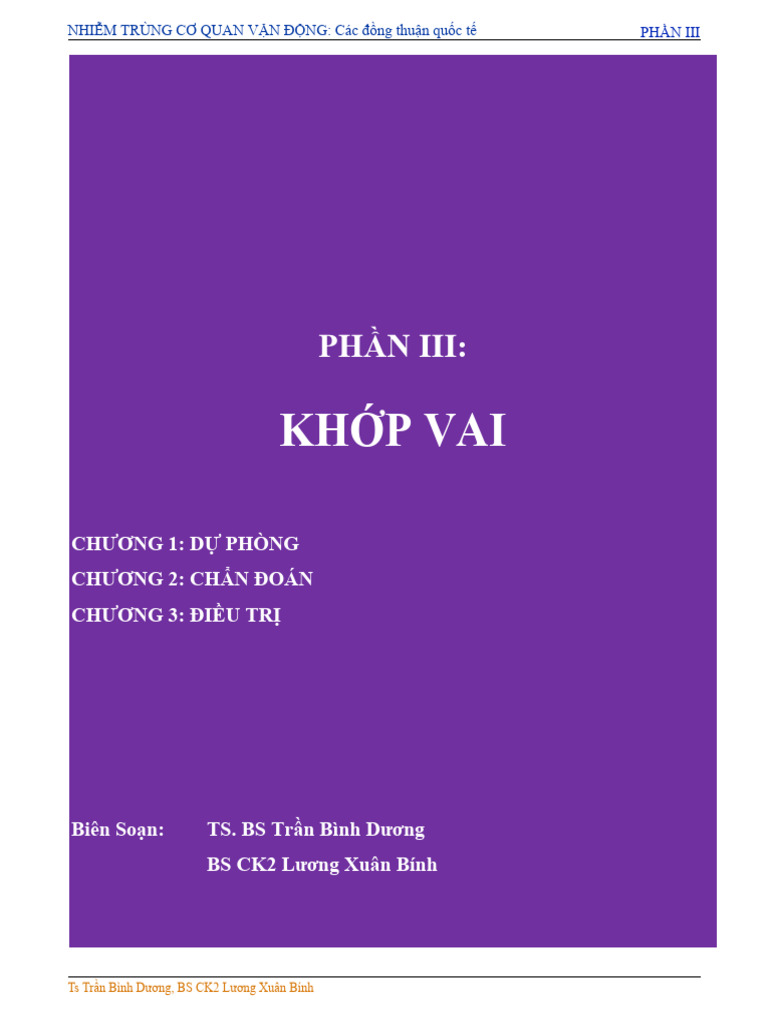 PHẦN 3 KHỚP VAI | PDF