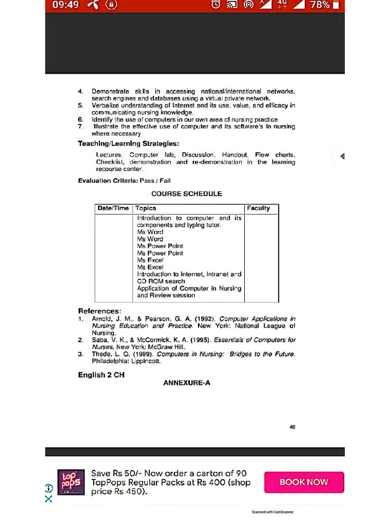 Computer Course Grade | PDF