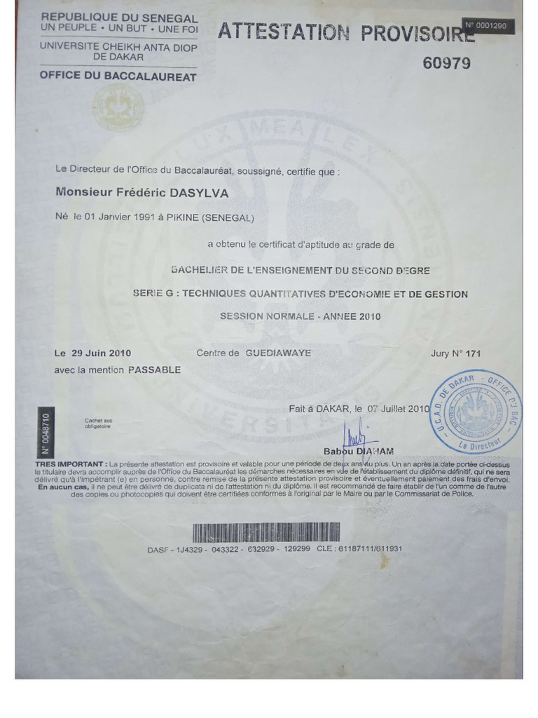Bac Licence | PDF