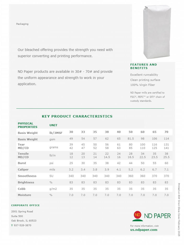 Bleached Bag | PDF | Materials
