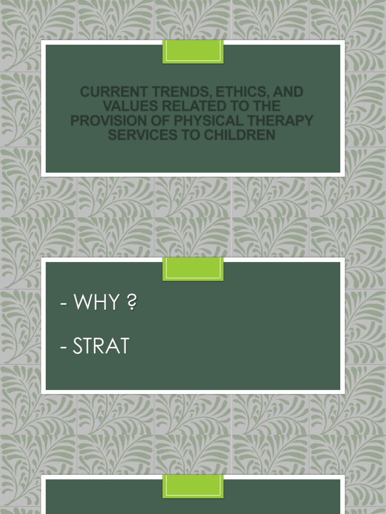 Pediatric Rehabilitation Lec 1 | PDF