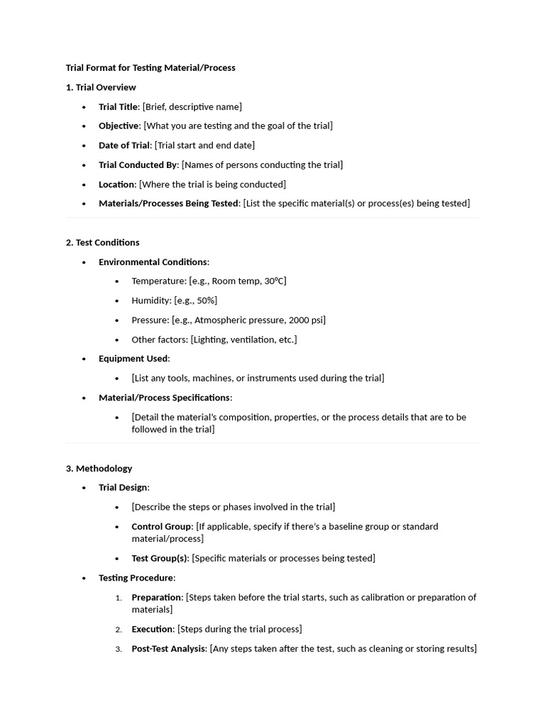 Trial Format For Testing Material | PDF | Statistics | Calibration