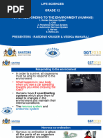 Session 11 Life Sciences Learner Notes Nervous System Ammended | PDF ...