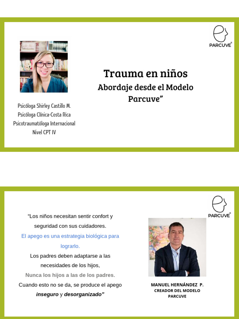 9 Aepsi - Trauma en Niños, Abordaje Desde El Modelo Parcuve | PDF ...