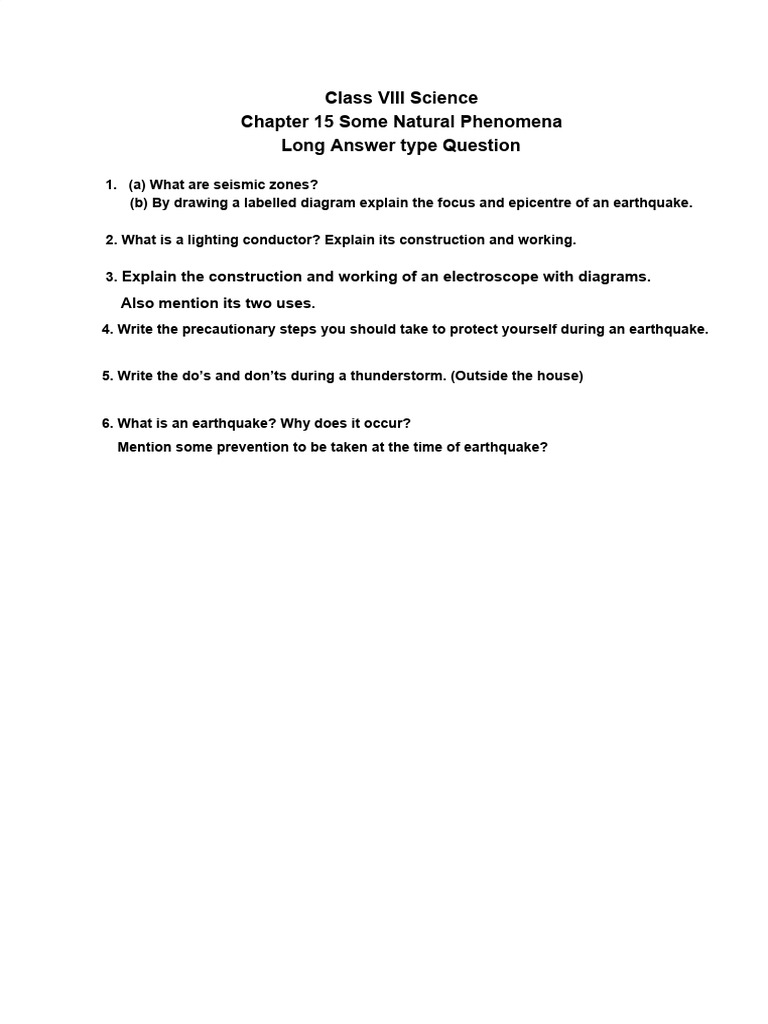 Long Answer Type Question | PDF
